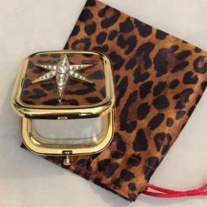 Avon | Accessories | Avon Leopard Print Compact With Carrying Pouch ...